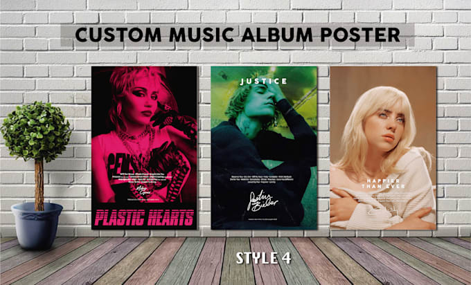 Design a custom poster of song album or movie by Olearag | Fiverr