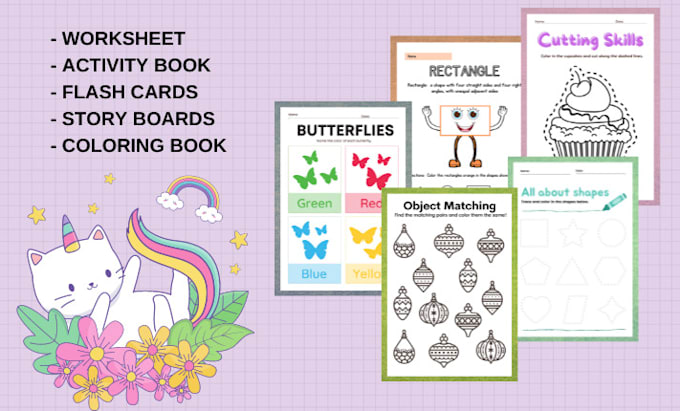 Design custom activity books and tracing worksheets for kids by ...