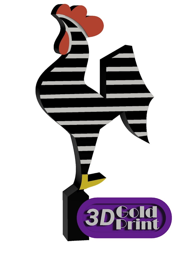 Convert 2d logo into stl, for 3d printing by Cidsan | Fiverr