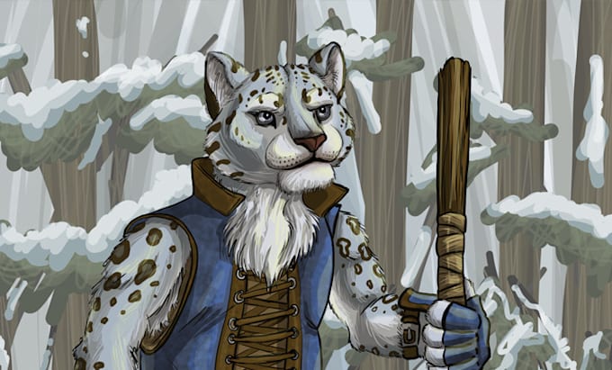 Create a portrait of your furry or dnd character by Weberd01 | Fiverr