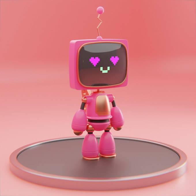Custom retro robots with any pose, colours and face by Barney_iii | Fiverr