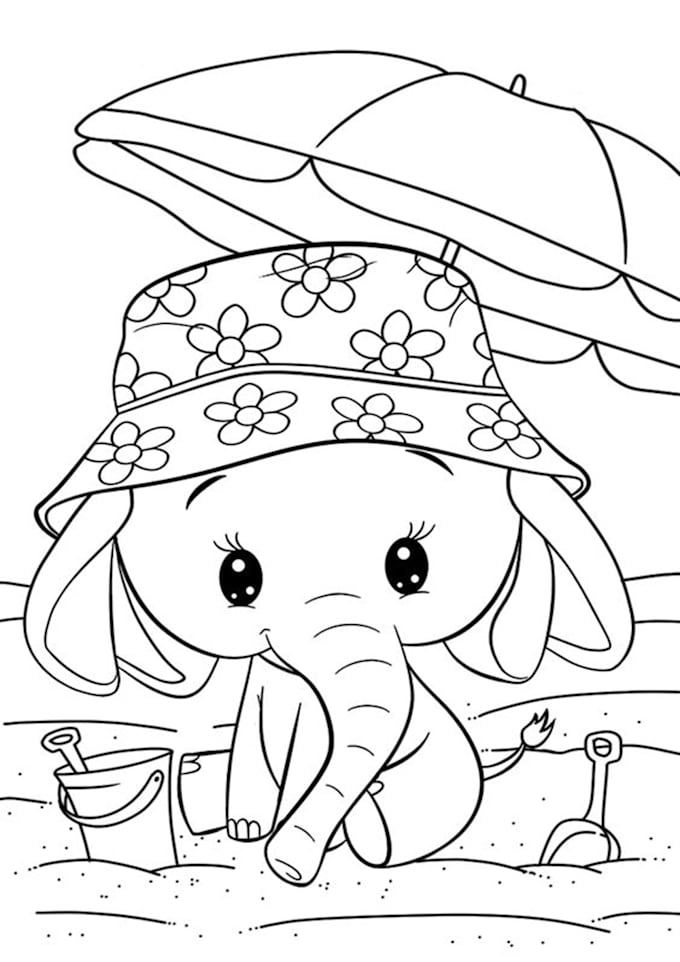 Do coloring book page for kids by Elouataniabdelo | Fiverr