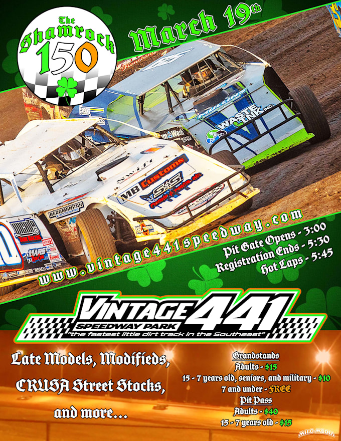 Make posters and adds for iracing events by Milomediaryan | Fiverr
