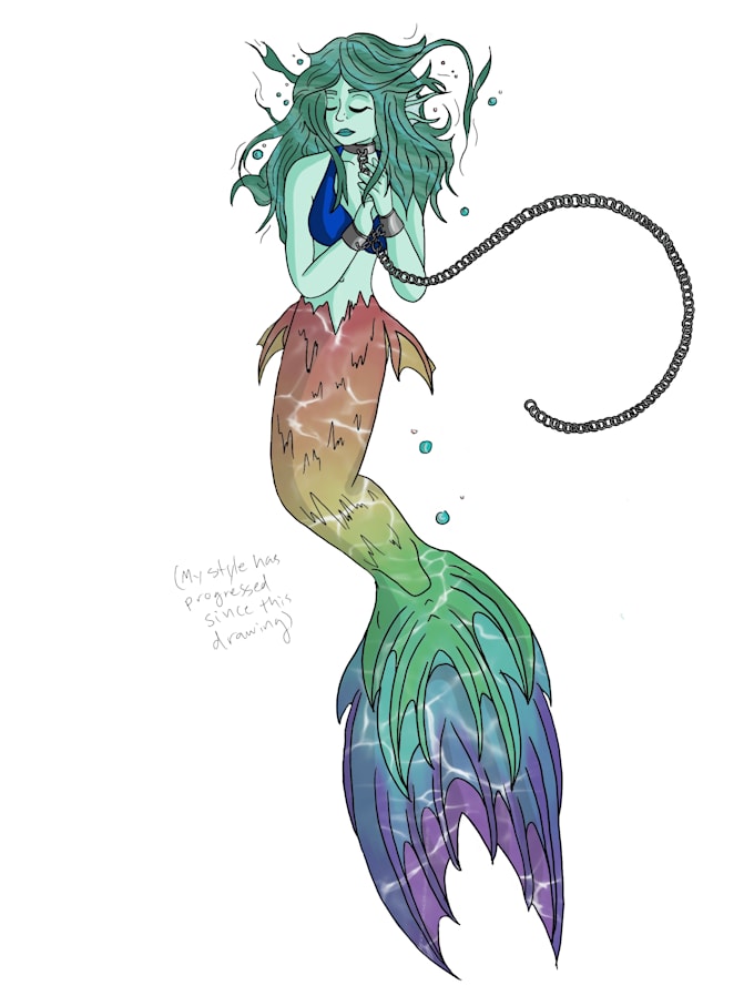 Draw your dnd or oc character as a merperson cause why not by ...