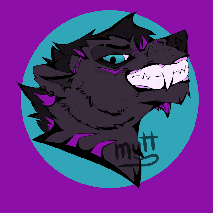 Make a digital icon of your furry character by Mutt_does_stuff | Fiverr