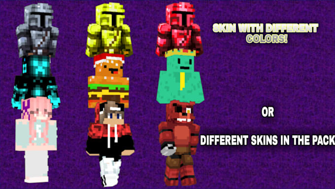 Create your minecraft skin pack by Marci17 | Fiverr