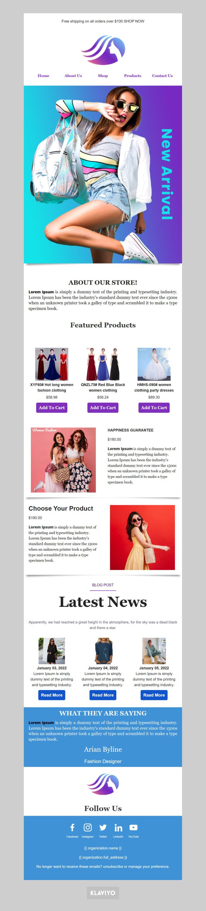 Design and setup klaviyo shopify email flows, email template by ... Design and setup klaviyo shopify email flows, email template by ...