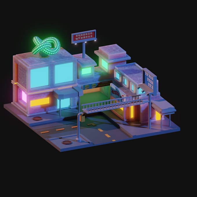 Create unique isometric illustrations by Mauriciodm | Fiverr