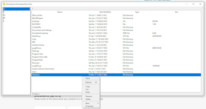 Make file manager by python by Imran2244556677 | Fiverr