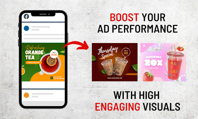 Design a visually appealing graphic for your facebook ad by ...