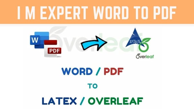 Convert word, pdf, or any other document to latex, overleaf by ...