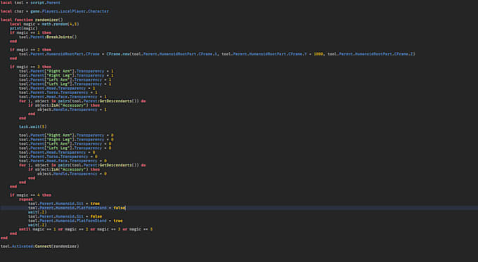 Script a roblox tool for you by Anchorbub | Fiverr