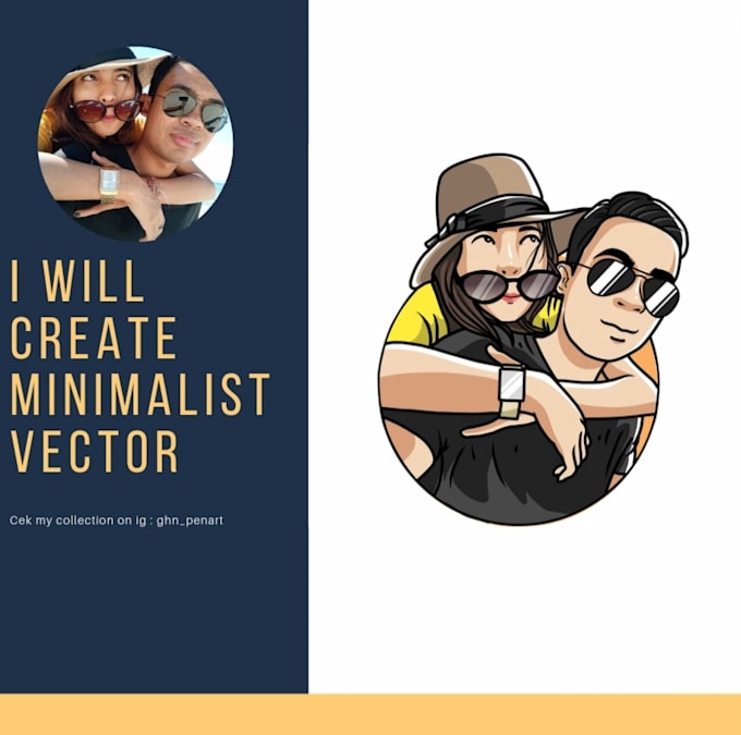 Draw a minimalistic vector from your photo by Ghn_penart | Fiverr