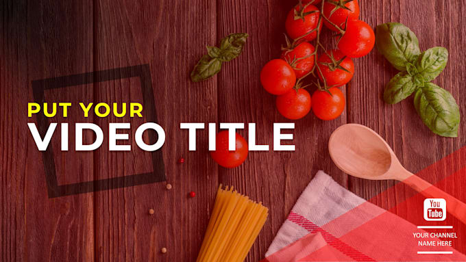 Design your cooking youtube thumbnail by Otto_creative | Fiverr