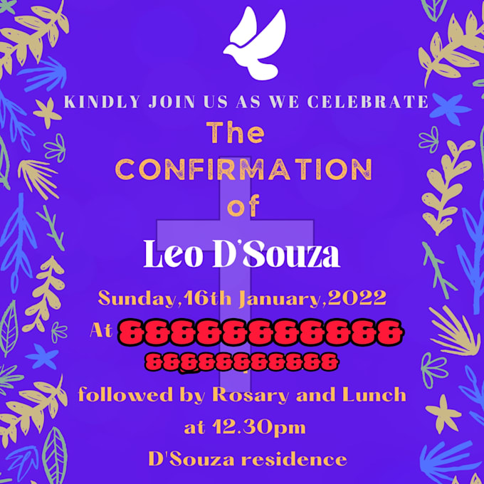 Design a creative invitation leaflet poster flyer business card by ...