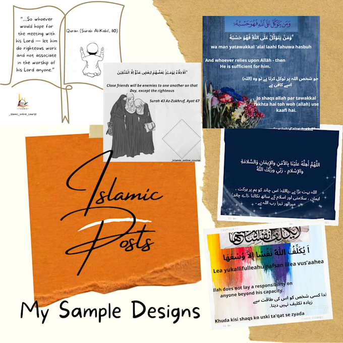 Design islamic images posts for social media use by Taiyuu | Fiverr