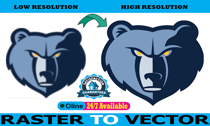 Vector tracing raster to vector redraw logo by Kamrandanish302 | Fiverr