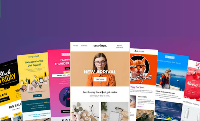 Design creative responsive email template by Subhan8123 | Fiverr