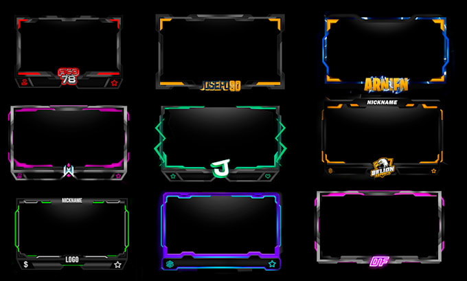 Design a custom animated facecam for your videos by Kodakdesigns | Fiverr