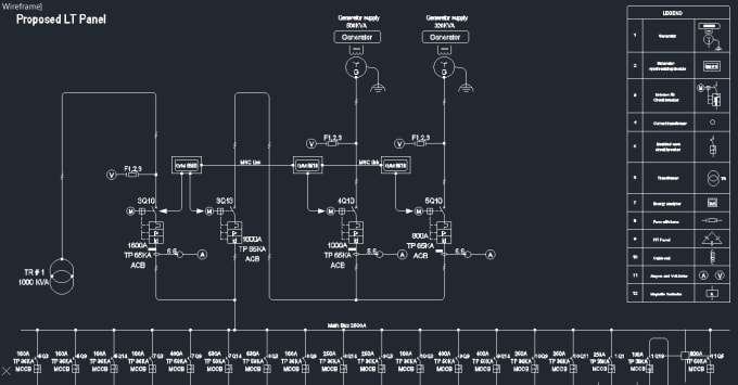 Do electrical drawing sld in autocad electrical by Asad2573 | Fiverr