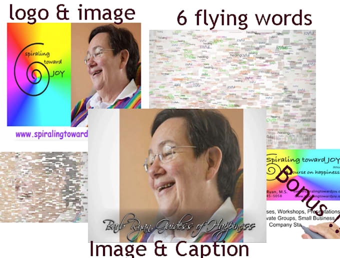 Make words fly on screen to form a picture by Micheshines | Fiverr