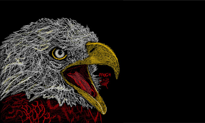 Draw scribble art illustration of any character for you by Mafive ...