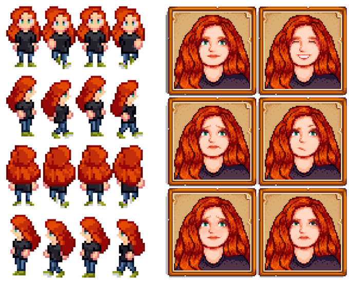 Stokfiguur Wandelende Sprite Sheet