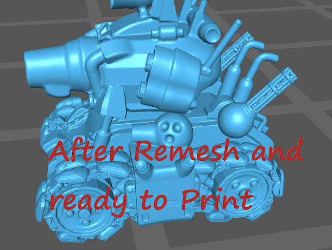 Help remesh 3d model for 3d print with more smooth surface by ...