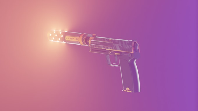 Render a personal custom 3d csgo skin artwork by Jay1337 | Fiverr