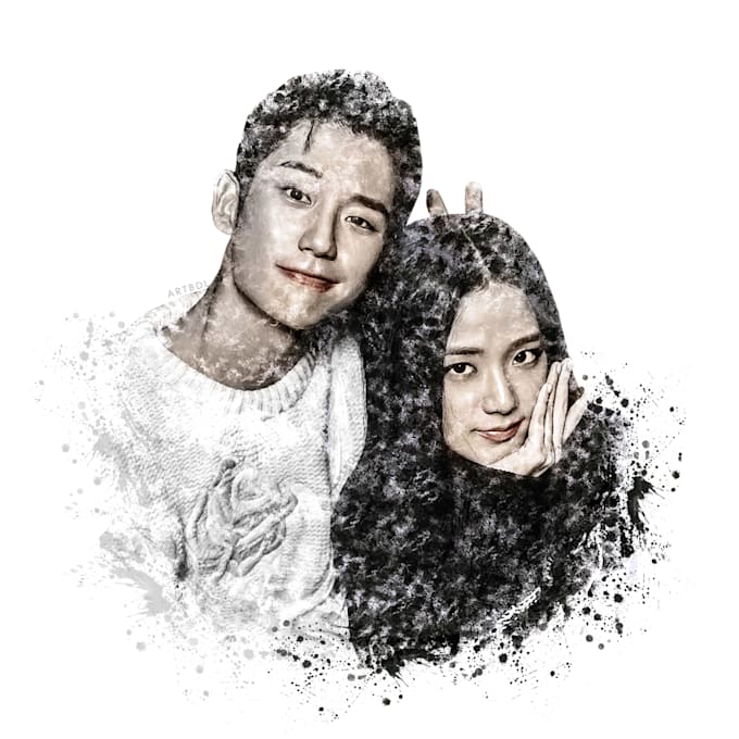 Create an amazing ink smudge illustration from your photo by Cutkaren ...