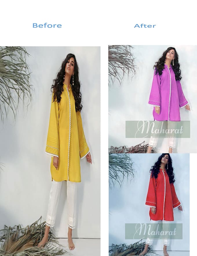 Provide recolor, color correction, dress recolor quickly by ...