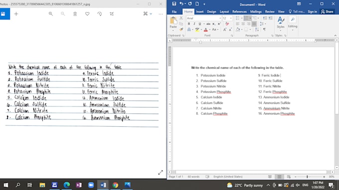 Transcribe handwritten file to typewritten document by Avocado_acads ...