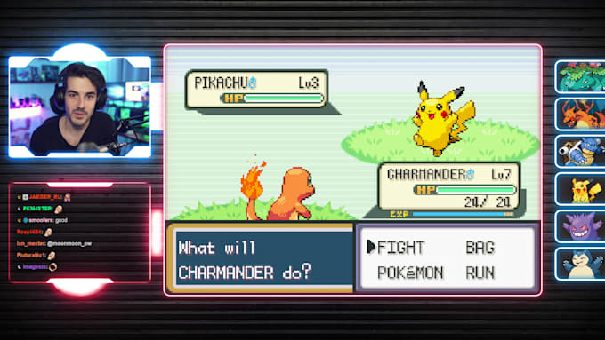 Design pokémon stream overlay by Gigrar | Fiverr