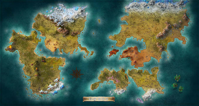 Create a colorful dnd world map by Thewrathofkhan | Fiverr