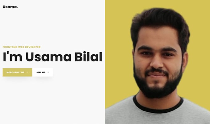 Be Your Frontend Web Developer Using React Js Html Css By Usamabilal Fiverr