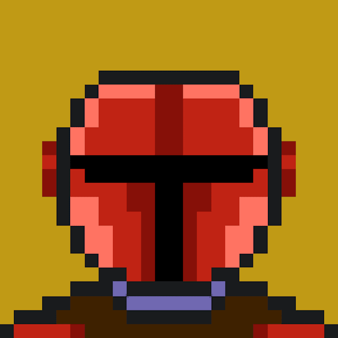 Make you a one of a kind custom 24 bit pixel art bounty hunter nft by ...