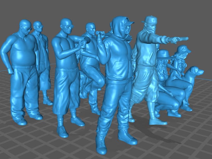 Make 3d printable character with any poses by Geschaft3d | Fiverr