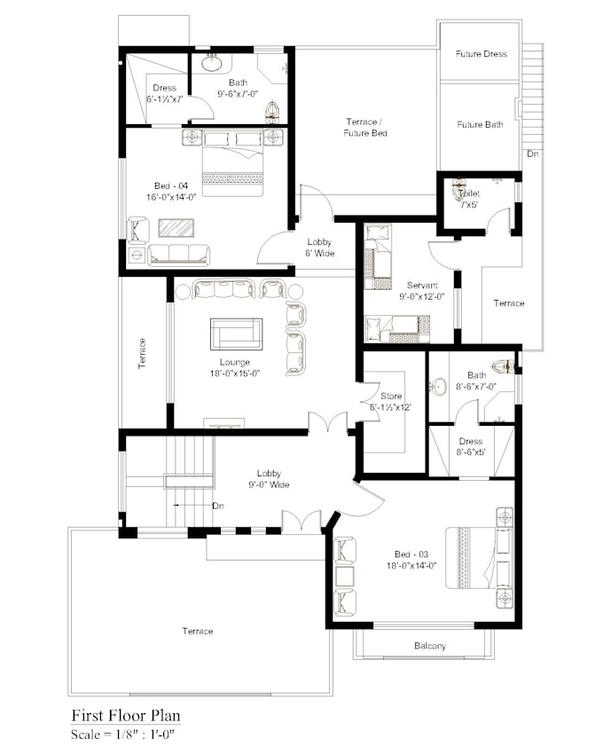 Make 2d autocad architectural drawings and structural floor plans by Draft360 | Fiverr