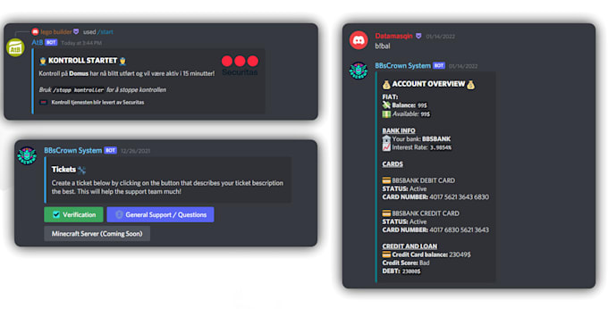Code a custom discord bot for you by Exstreemgaming | Fiverr
