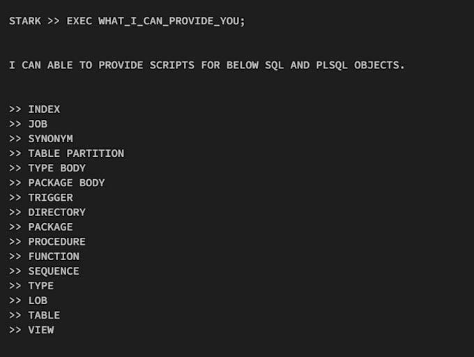 Provide Oracle Db Sql And Plsql Scripts Also Good At Tuning By Srinivasknd Fiverr