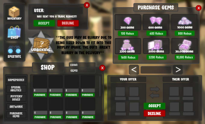 Make you roblox guis by Julia_ii | Fiverr