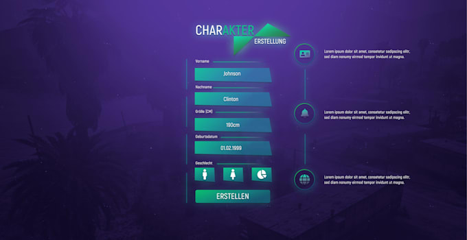 Create you a fivem script desing ui by Basmatireisrole | Fiverr