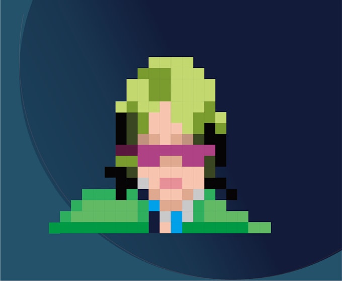 Create face potrait pixel art nft for you by Sakticstudio | Fiverr