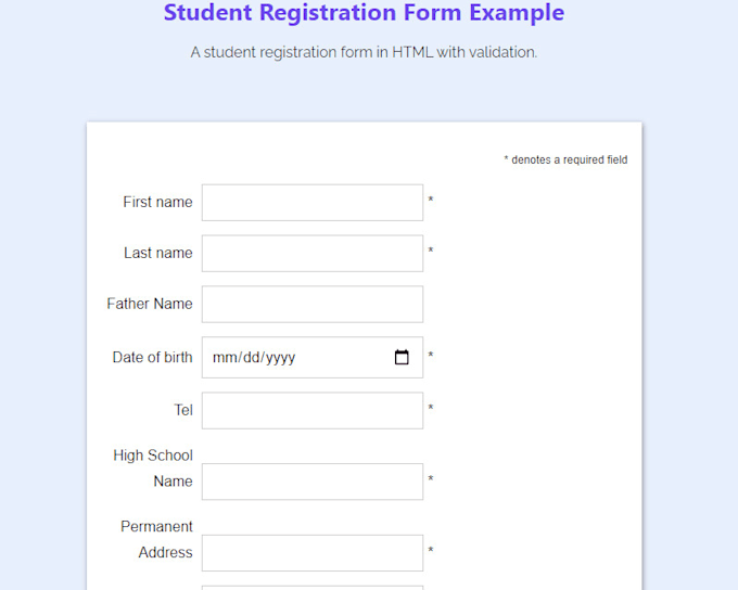 Code responsive html web form of all kind by Asir_bd | Fiverr