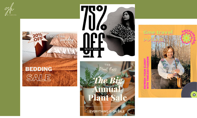 Create visual elements for your social media by Gracechall | Fiverr
