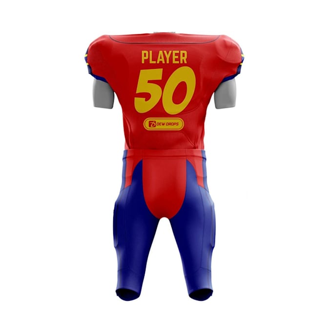 Design american football uniform 3d 2d mockups by Saqibameeen | Fiverr