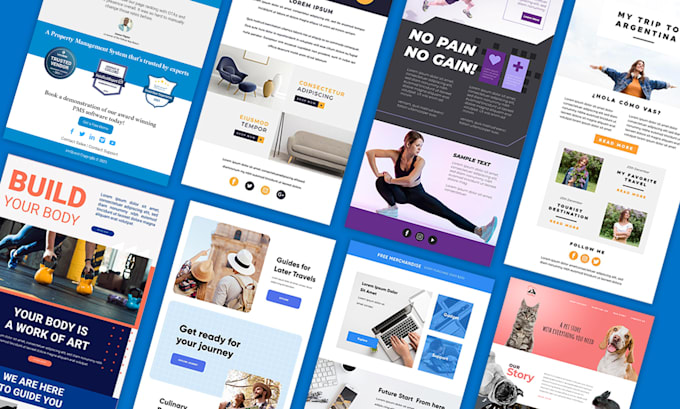 Design and develop amazing email templates by Hill_labs | Fiverr