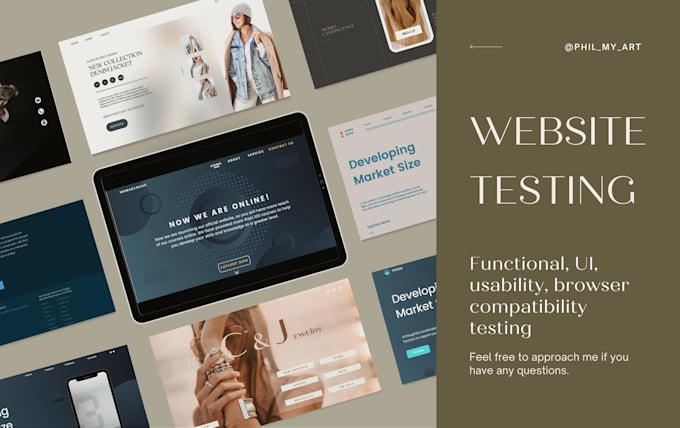 Test your website, manual testing, functional, ui by Iamlucky8 | Fiverr