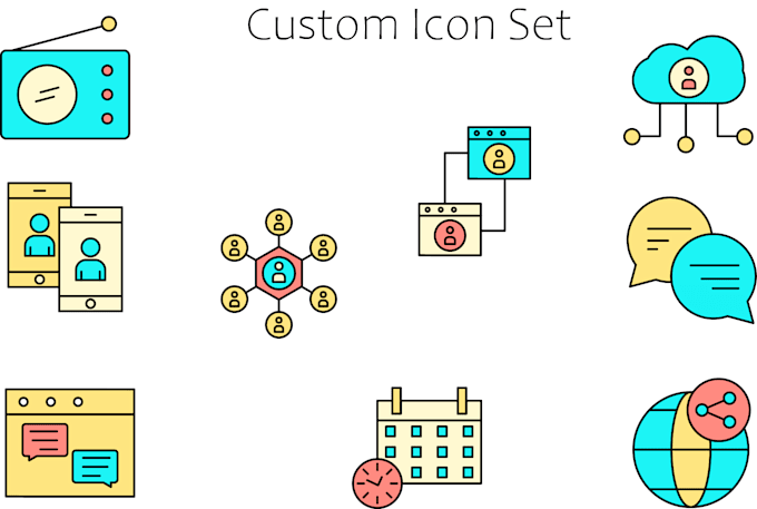 Design custom icon logo by Oleeviya26 | Fiverr