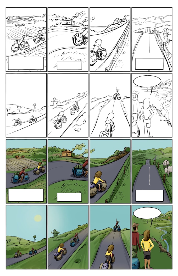 Illustrate a comic book page using your script or prompts by Livonian ...